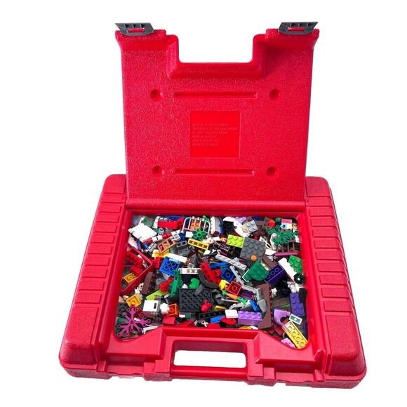 Lego | Toys | Lego Vintage 985 Red Plastic Storage Carrying Case Filled ...
